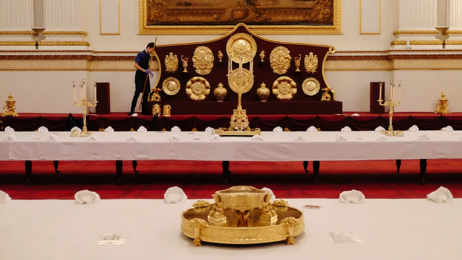 Setting up a State Banquet at Buckingham Palace | The Royal Family